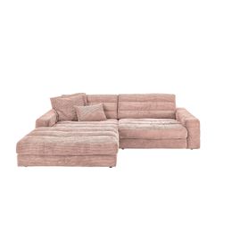 KAWOLA ECKSOFA LANA SOFA Pink Cord