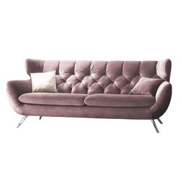 KAWOLA SOFA CHARME Grau Velvet