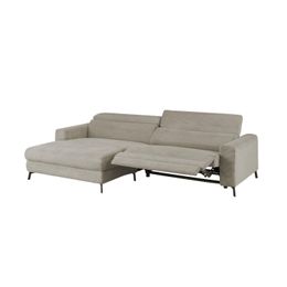 KAWOLA ECKSOFA LAISKA Steingrau Cord Relaxfunktion