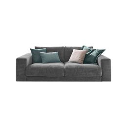 KAWOLA SOFA 2-SITZER MADELINE Grau Cord