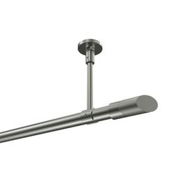 GARDINENSTANGE Sonette Verano 260 cm (geteilt in 2 x 130 cm), 1-l&auml;ufig, 20 mm &Oslash; Edelstahl-Optik