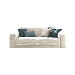 KAWOLA SOFA 2-SITZER MADELINE Cremewei&szlig; Cord