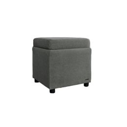 KAWOLA HOCKER IDA Silber Webstoff
