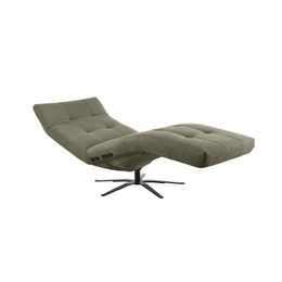 KAWOLA RELAXLIEGE LETICIA Gr&uuml;n Cord Drehbar (360&deg;), Relaxfunktion