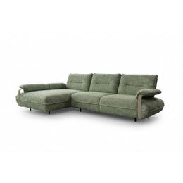 KAWOLA ECKSOFA ANISSA Gr&uuml;n Flachgewebe
