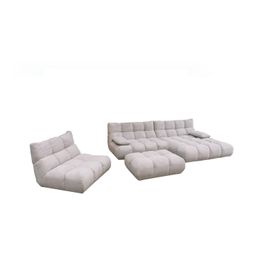 KAWOLA SITZGRUPPE VIVIEN 3ER SET Silber Cord (1er-Set)