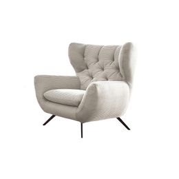 KAWOLA SESSEL CHARME Cremewei&szlig; Cord