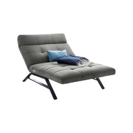 KAWOLA LIEGE MIT MOTORISCHER RELAXFUNKTION AMERIVA Silber Velvet Relaxfunktion