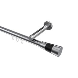 GARDINENSTANGE INNENLAUF Siteno Tanara 420 cm (geteilt in 3 x 140 cm), 1-l&auml;ufig, 20 mm &Oslash; Chrom