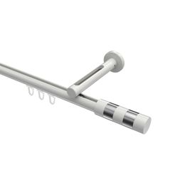 GARDINENSTANGE INNENLAUF Siteno Mavell 300 cm (geteilt in 3 x 100 cm), 1-l&auml;ufig, 20 mm &Oslash; Wei&szlig;