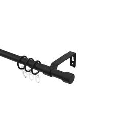 GARDINENSTANGE Olymp Lucan 160 cm, 1-l&auml;ufig, 16 mm &Oslash; Schwarz