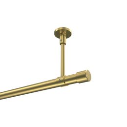 GARDINENSTANGE Sonette Santo 120 cm, 1-l&auml;ufig, 20 mm &Oslash; Messing-Optik