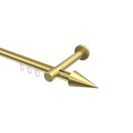 GARDINENSTANGE INNENLAUF Prestige Savio 180 cm, 1-l&auml;ufig, 20 mm &Oslash; Messing-Optik