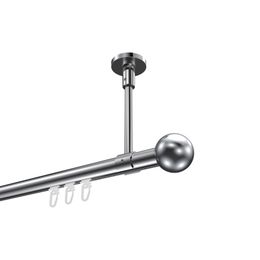 GARDINENSTANGE INNENLAUF Sonette Luino 160 cm, 1-l&auml;ufig, 20 mm &Oslash; Chrom