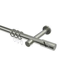 GARDINENSTANGE Prestige Zoena 120 cm, 1-l&auml;ufig, 20 mm &Oslash; Edelstahl-Optik
