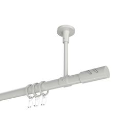 GARDINENSTANGE Sonette Zoena 260 cm (geteilt in 2 x 130 cm), 1-l&auml;ufig, 20 mm &Oslash; Wei&szlig;