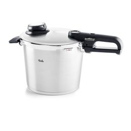 Fissler Schnellkochtopf Vitavit&reg; Premium satiniert, Silber, Metall, 6.0 L, einstellbare Kochstufen, Kochen, T&ouml;pfe, Schnellkocht&ouml;pfe