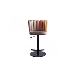 KAWOLA BARHOCKER JADA Braun Velvet Drehbar (360&deg;), H&ouml;henverstellbar (1er-Set)