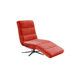 KAWOLA RELAXLIEGE ALINA Rot Cord Relaxfunktion, Drehbar (360&deg;)