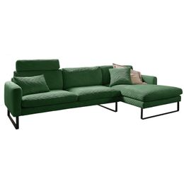 KAWOLA ECKSOFA RICARDA Smaragdgr&uuml;n Cord