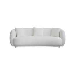 KAWOLA SOFA RADA Cremewei&szlig; Boucl&eacute;