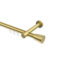 GARDINENSTANGE INNENLAUF Prestige Sitra 360 cm (geteilt in 2 x 180 cm), 1-l&auml;ufig, 20 mm &Oslash; Messing-Optik