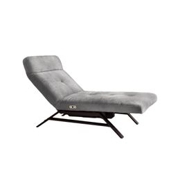 KAWOLA LIEGE MIT MOTORISCHER RELAXFUNKTION AMERIVA Grau Velvet Relaxfunktion