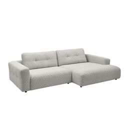 KAWOLA ECKSOFA XL MIKA Hellgrau Cord