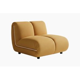 KAWOLA SESSEL LAYLA Gelb Velvet
