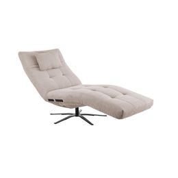 KAWOLA RELAXLIEGE LETICIA Beige Cord Drehbar (360&deg;), Relaxfunktion