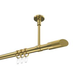 GARDINENSTANGE Sonette Verano 540 cm (geteilt in 3 x 180 cm), 1-l&auml;ufig, 20 mm &Oslash; Messing-Optik