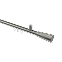 GARDINENSTANGE INNENLAUF Sonius Tanara 160 cm, 1-l&auml;ufig, 20 mm &Oslash; Edelstahl-Optik