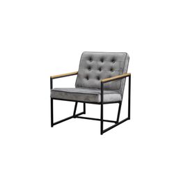 KAWOLA POLSTERSESSEL ARLY Grau Velvet