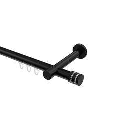 GARDINENSTANGE INNENLAUF Prestige Estana 140 cm, 1-l&auml;ufig, 20 mm &Oslash; Schwarz