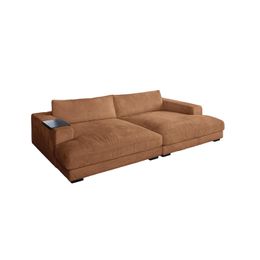 KAWOLA BIG SOFA MIT TABLETT MADELINE Braun Cord