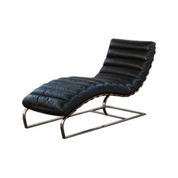 KAWOLA RELAXLIEGE SIRY Schwarz Leder