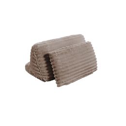 KAWOLA R&Uuml;CKENKISSEN WIOLO SOFT Taupe Cord
