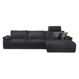KAWOLA ECKSOFA XL MOTORISCHER RELAXFUNKTION LOLA Schwarz Leder Relaxfunktion