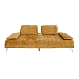 KAWOLA SOFA WIOLO Braun Velvet