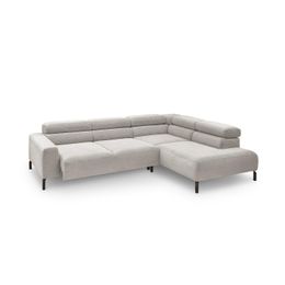 KAWOLA ECKSOFA DELIA Silber Cord