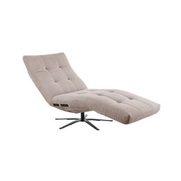 KAWOLA RELAXLIEGE LETICIA Beige Cord Drehbar (360&deg;), Relaxfunktion