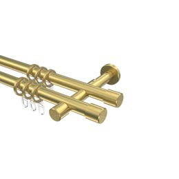 GARDINENSTANGE Prestige Santo 100 cm, 2-l&auml;ufig, 20 mm &Oslash; Messing-Optik