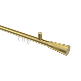 GARDINENSTANGE INNENLAUF Sonius Tanara 140 cm, 1-l&auml;ufig, 20 mm &Oslash; Messing-Optik