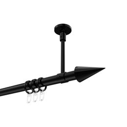 GARDINENSTANGE Sonette Savio 540 cm (geteilt in 3 x 180 cm), 1-l&auml;ufig, 20 mm &Oslash; Schwarz