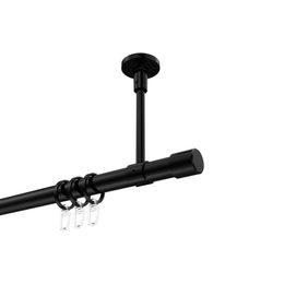 GARDINENSTANGE Sonette Santo 360 cm (geteilt in 2 x 180 cm), 1-l&auml;ufig, 20 mm &Oslash; Schwarz
