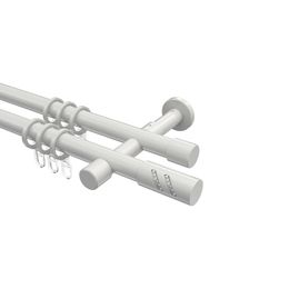 GARDINENSTANGE Prestige Zoena 120 cm, 2-l&auml;ufig, 20 mm &Oslash; Wei&szlig;