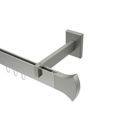 GARDINENSTANGE INNENLAUF Smartline Conex 480 cm (geteilt in 3 x 160 cm), 1-l&auml;ufig, 14x35 mm Edelstahl-Optik