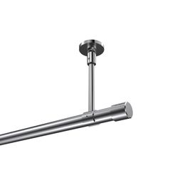GARDINENSTANGE Sonette Santo 600 cm (geteilt in 3 x 200 cm), 1-l&auml;ufig, 20 mm &Oslash; Chrom