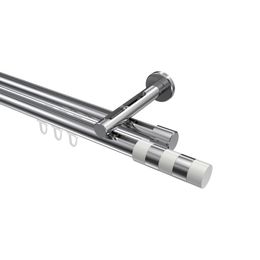 GARDINENSTANGE INNENLAUF Siteno Mavell 100 cm, 2-l&auml;ufig, 20 mm &Oslash; Chrom