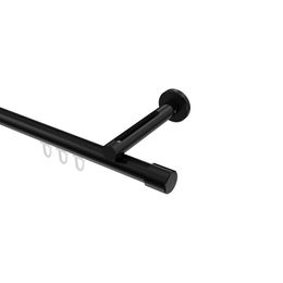 GARDINENSTANGE INNENLAUF Siteno Santo 300 cm (geteilt in 3 x 100 cm), 1-l&auml;ufig, 20 mm &Oslash; Schwarz
